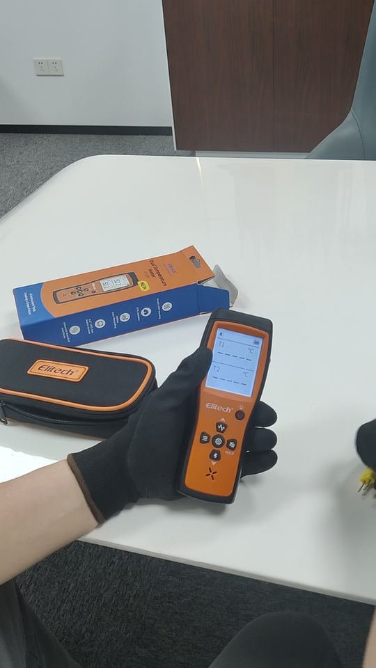 Elitech HVAC Dual Digital Temperature Thermometer Couple Probe -58~932 ...