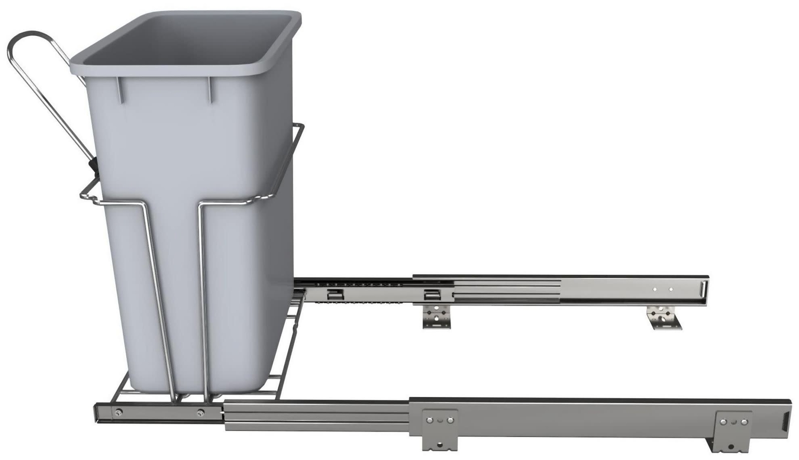 Rev-A-Shelf 20 qt. Universal Waste Container with Rear Basket RUKD ...