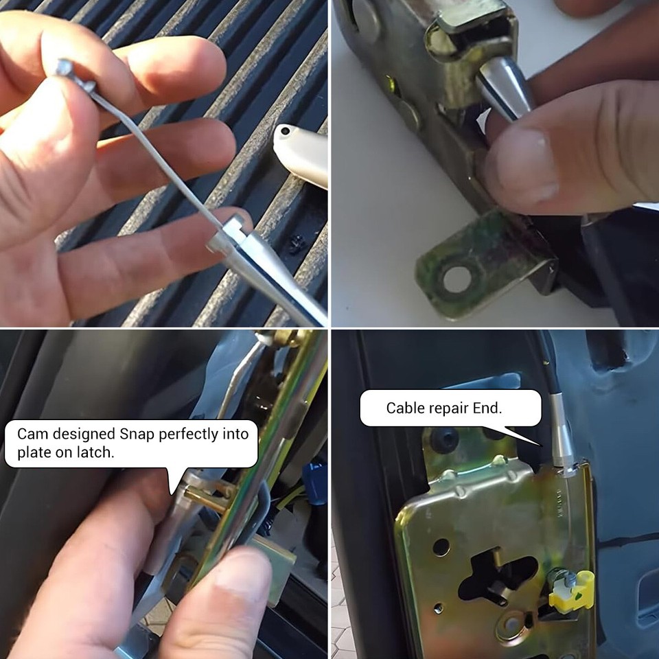 12X Rear Door Latch Cable Repair Kit for Ford F150 F250 F350 Vans ...