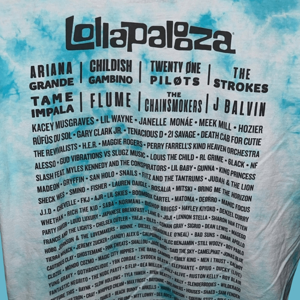 2019 AE Lollapalooza Grant Park Chicago Tour Tee Larg… - Gem