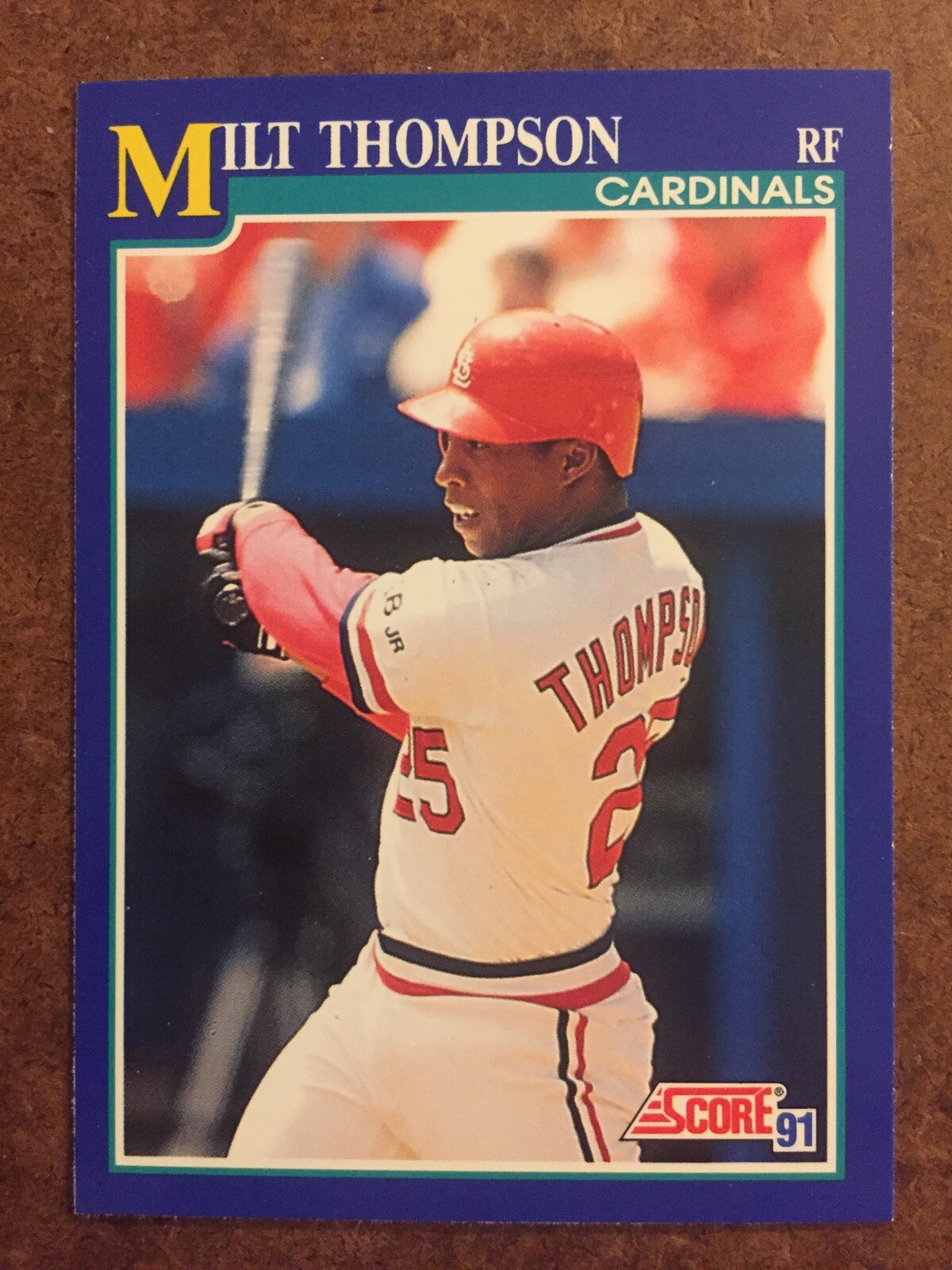 Milt Thompson 54 Score 1991 MLB Baseball Trading Card | eBay
