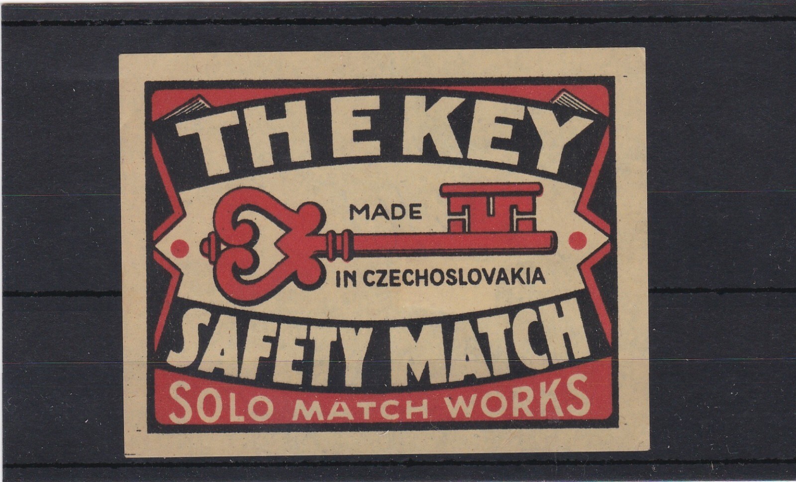 Czechoslovakia - Key safety match, Solo Match Works - matchbox label | eBay