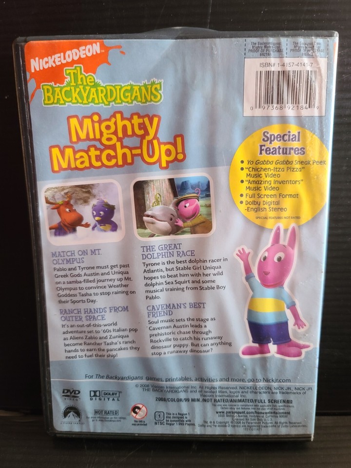SHELF219 DVD tested~ Nickelodeon- the backyardigans- mighty match -up ...
