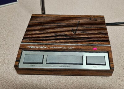 Realistic Weatheradio Alert III Model 12-140 Faux Walnut Woodgrain | eBay