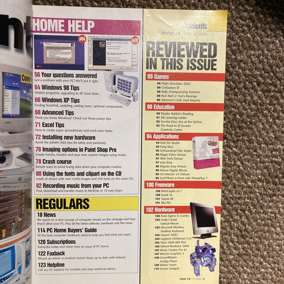 PC HOME MAGAZINE - Essential Guide to Home Computing - Issue 118 | eBay UK