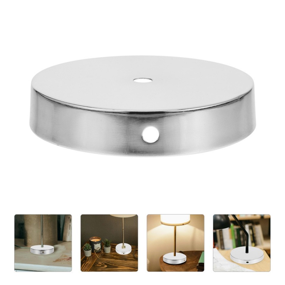 Table Lamp Base Iron Round Table Lamp Base Diy Solid Metal Lamp Base ...