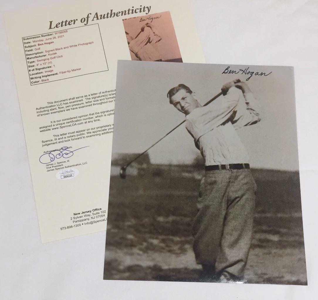 Ben Hogan Autographed Memorabilia | Signed Photo, Jersey, Collectibles ...