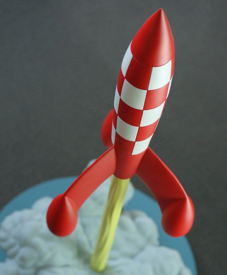 HERGE TINTIN TAKE OFF ROCKET Figure Limited Edition Authentic Goods | eBay
