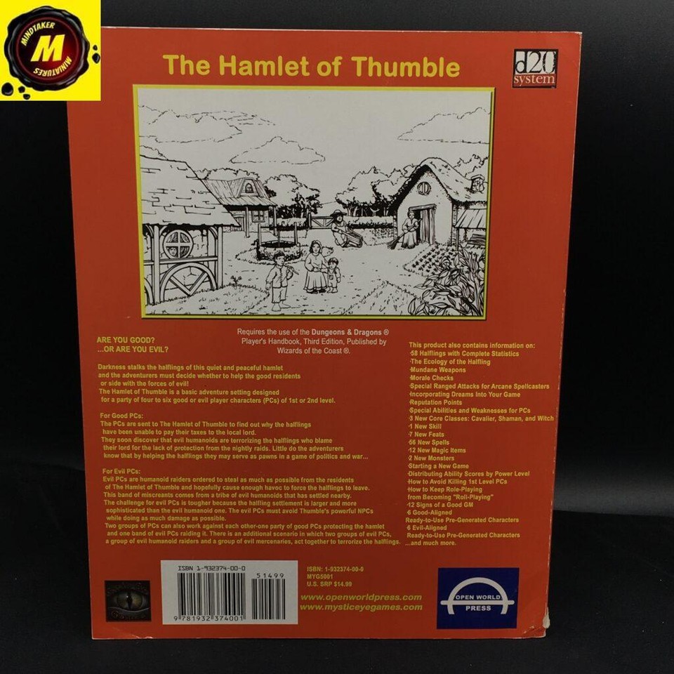 The World of Whitethorn: The Hamlet of Thumble (Adventure Module 1A ...