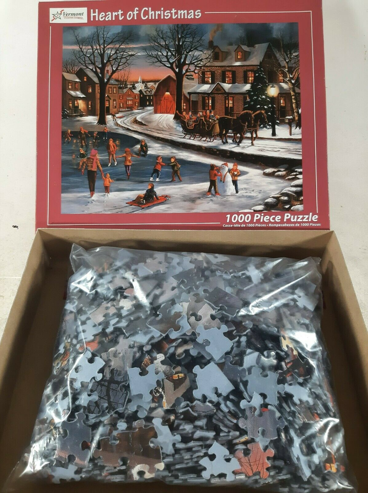Heart of Christmas 1000 Piece Jigsaw Puzzle by Hargrove Vermont ...