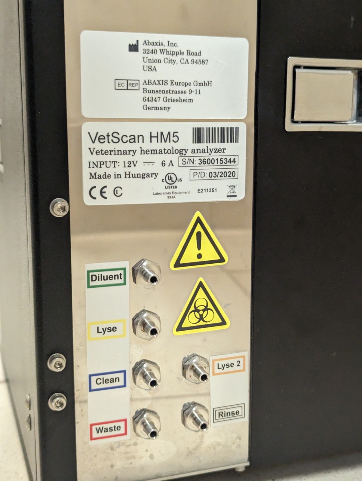 Abaxis VetScan HM5 Hematology Analyzer | eBay