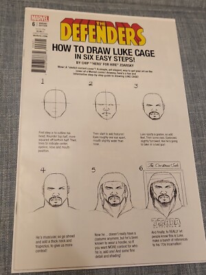 Marvel THE DEFENDERS #6 Zdarsky How to Draw Variant low print vhtf Luke ...