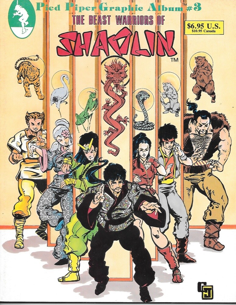 The Beast Warriors of Shaolin Comic Book Graphic Novel Pied Piper 1986 ...