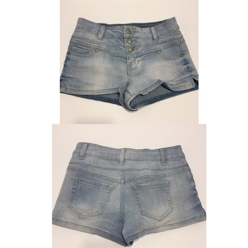 Blue spice Women's juniors sz 1/2 High rise short denim jean festival ...
