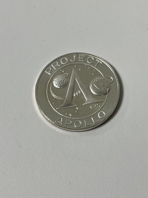Silver Project Apollo 11 Coin First Lunar Landing .999 Armstrong ...