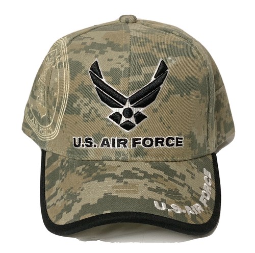 LICENSED CAMO CAMOUFLAGE US AIR FORCE USAF INSIGNIA LOGO EMBLEM Wings ...