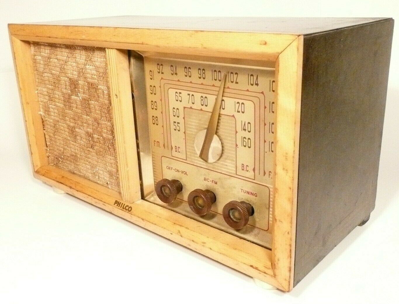 vintage Mid Century Modern PHILCO AM /FM RADIO 50-926 Works Great ...