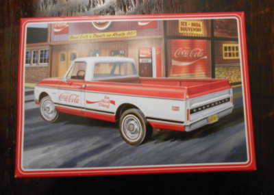 AMT '72 Chevy Fleetside Pickup model truck kit 1972 Chevrolet 1:25 Coca ...