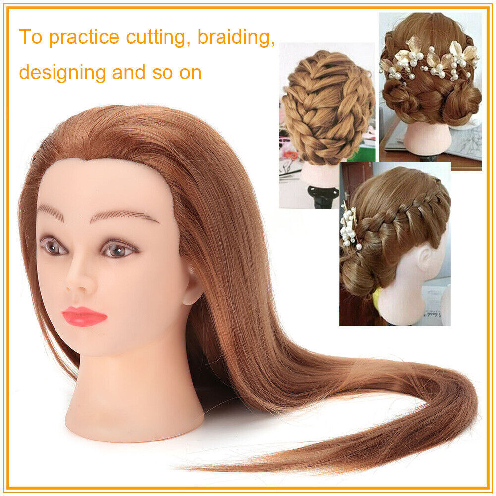 5x 24'' Hair Hairdressing Practice Head Styling Training Mannequin Doll ...
