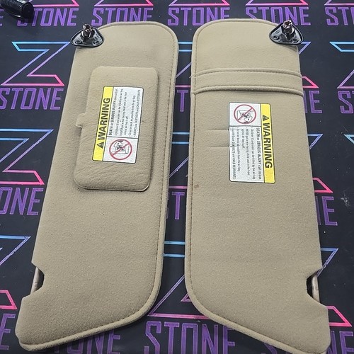 89-03 Ford Explorer Ranger Driver & Passenger Sun Visor Set With Mirror OEM Tan | eBay Australia