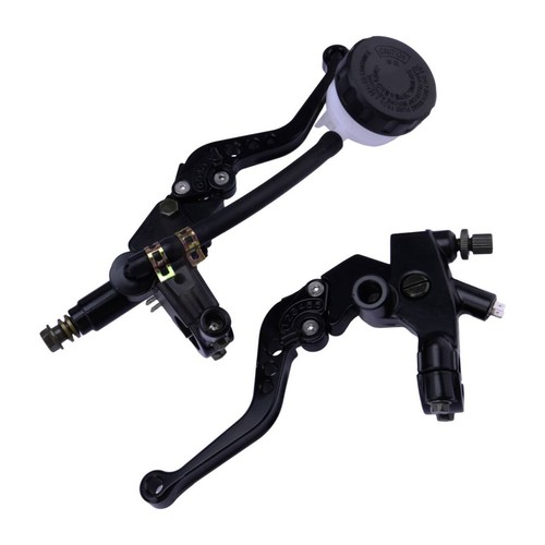 Universal Motorcycle 7/8" Brake Clutch Master Cylinder Pump Lever kit ...