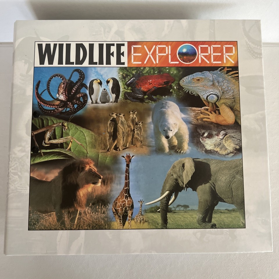 WILDLIFE EXPLORER Complete Set Of Animal Facts & National Park Cards 6 ...
