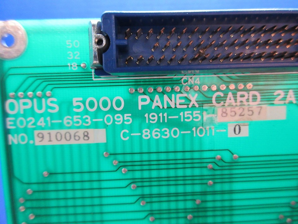 OPUS 5000 PANEX CARD E0241-653-095 1911-1551-85257 910068 C-8630-1011-0 ...