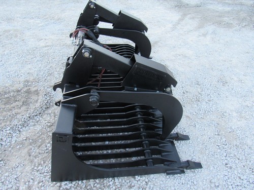 84" Severe Duty Rock Bucket Grapple with Teeth Fits Euro Global Quicke ...