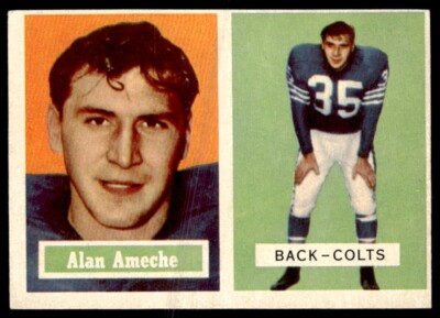 1957 Topps Alan Ameche Baltimore Colts #53 | eBay