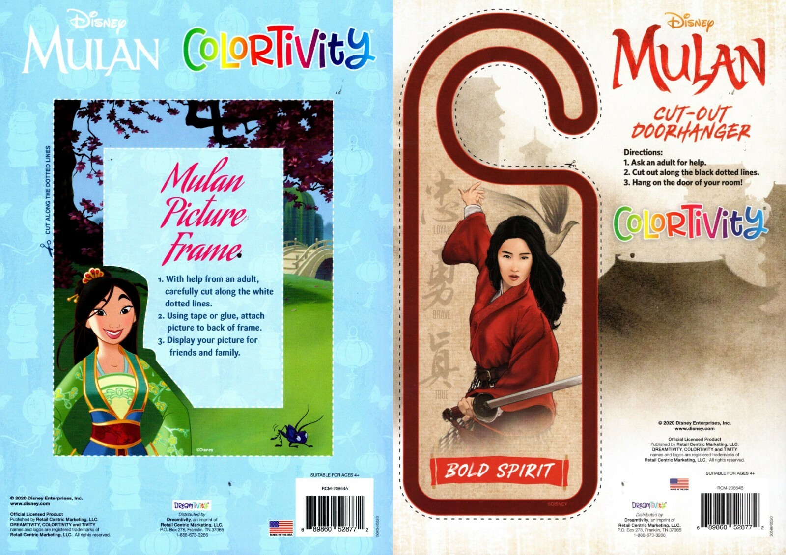 Colortivity Disney Mulan Coloring & Activity Book - Set of 2 Books | eBay