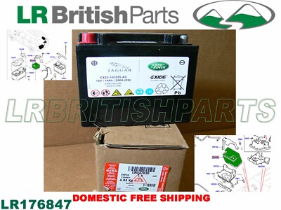 GENUINE LAND ROVER AUXILIAR BATTERY LR4 EVOQUE RANGE ROVER 13 SPORT 14 ...