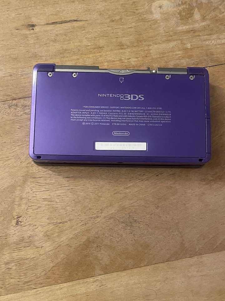 Midnight Purple Nintendo 3DS WORKING | eBay