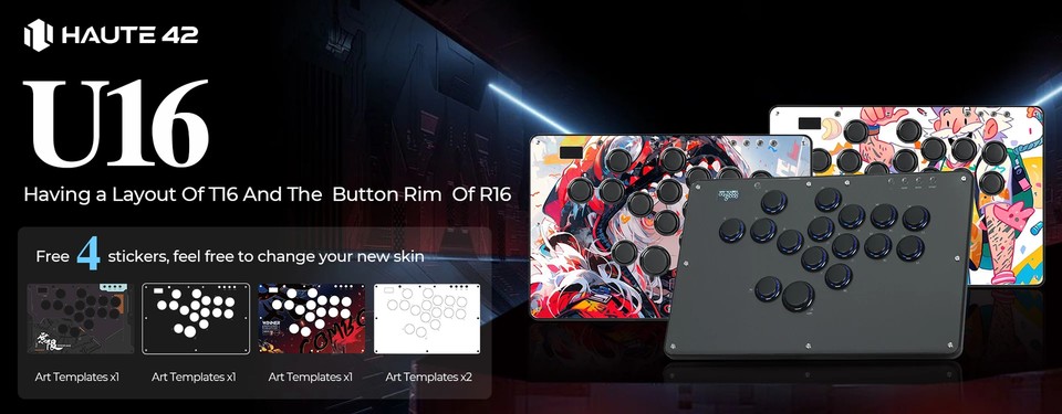 Joystick Arcade Control Button Rim leverless Arcade Stick Controller ...