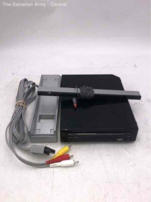Nintendo Wii RVL-101 Black Wi-Fi Capable Home Console W/ All Cord ...