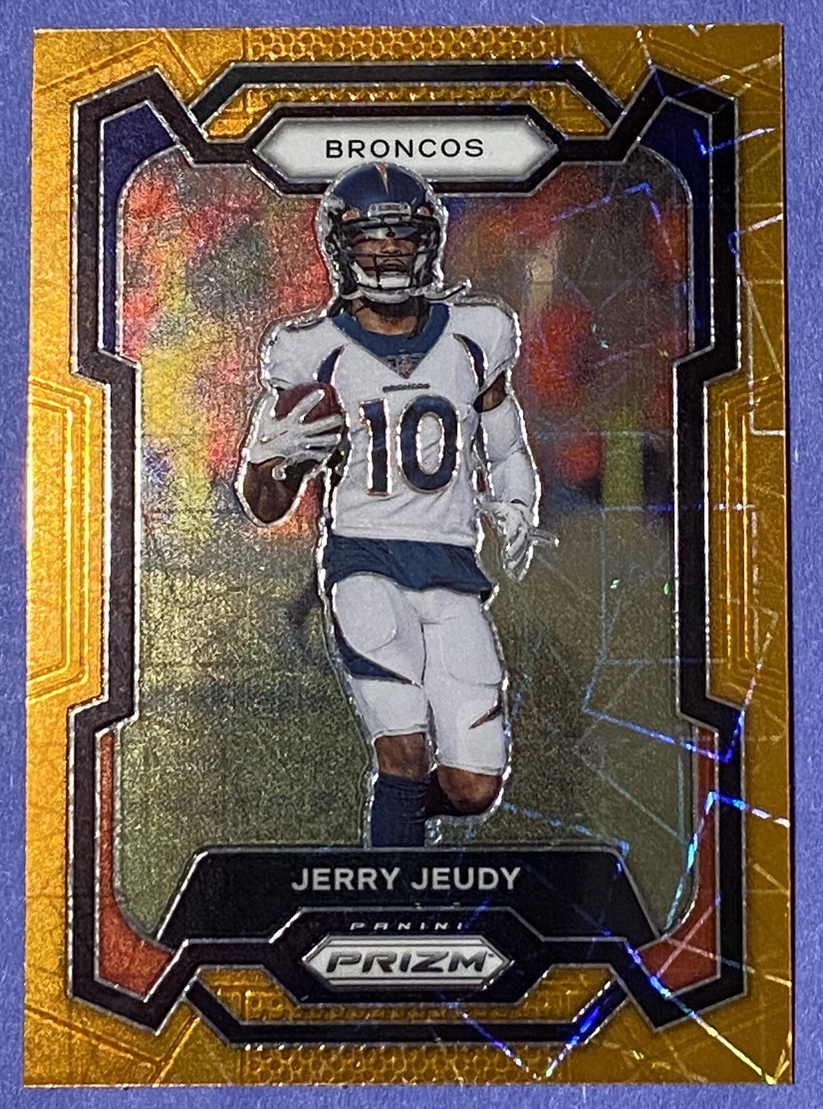 2023 Panini Prizm Jerry Jeudy Orange Lazer Parallel Denver Broncos #87 ...