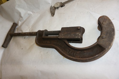 Large Vintage/Antique Barnes No 4 Pipe Cutter Reed M.F.G. Co. Erie PA ...
