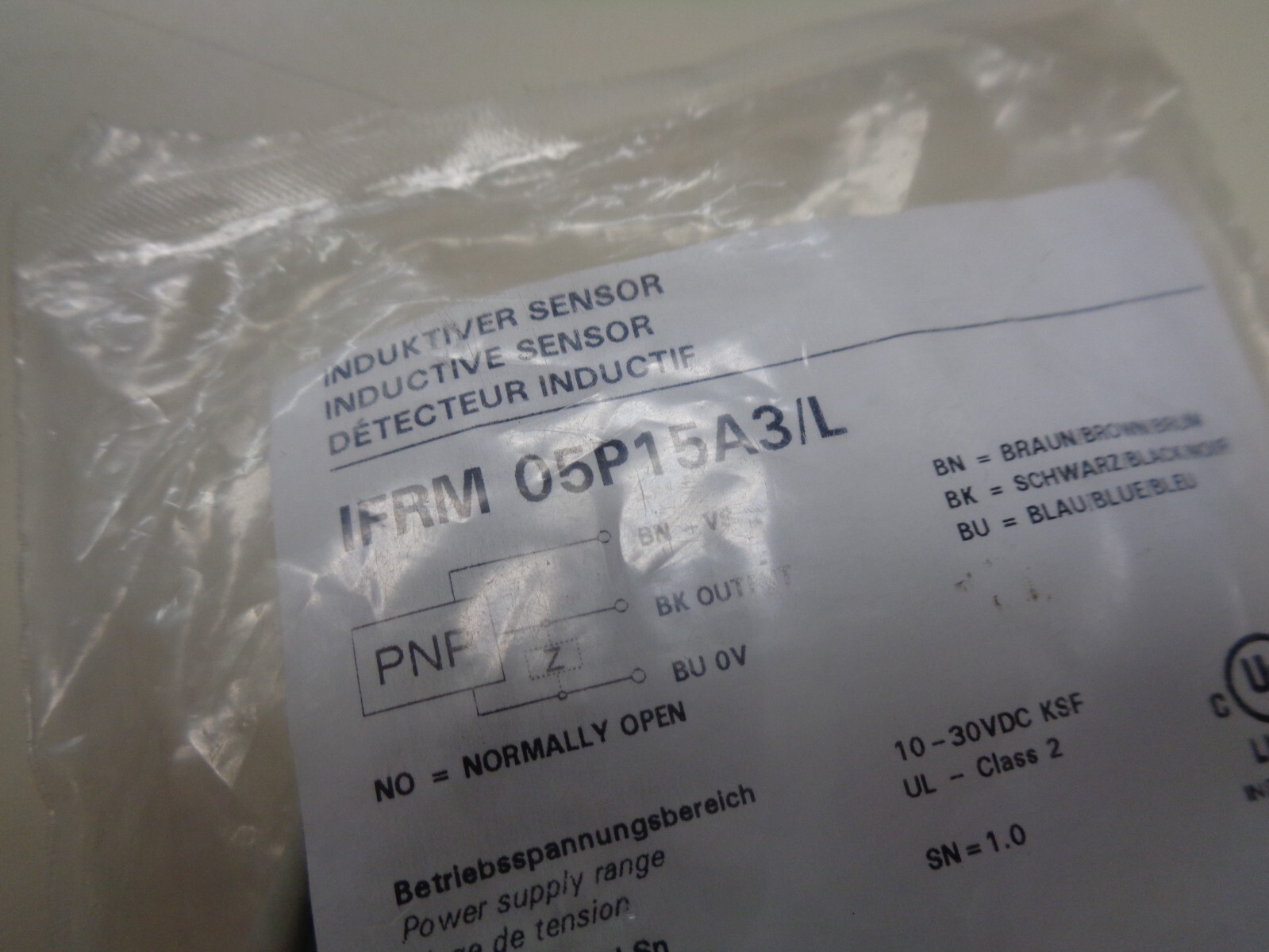 Baumer IFRM 05p15a3/l Inductive Sensor Switch PNP No. Closer 0 1/32in ...