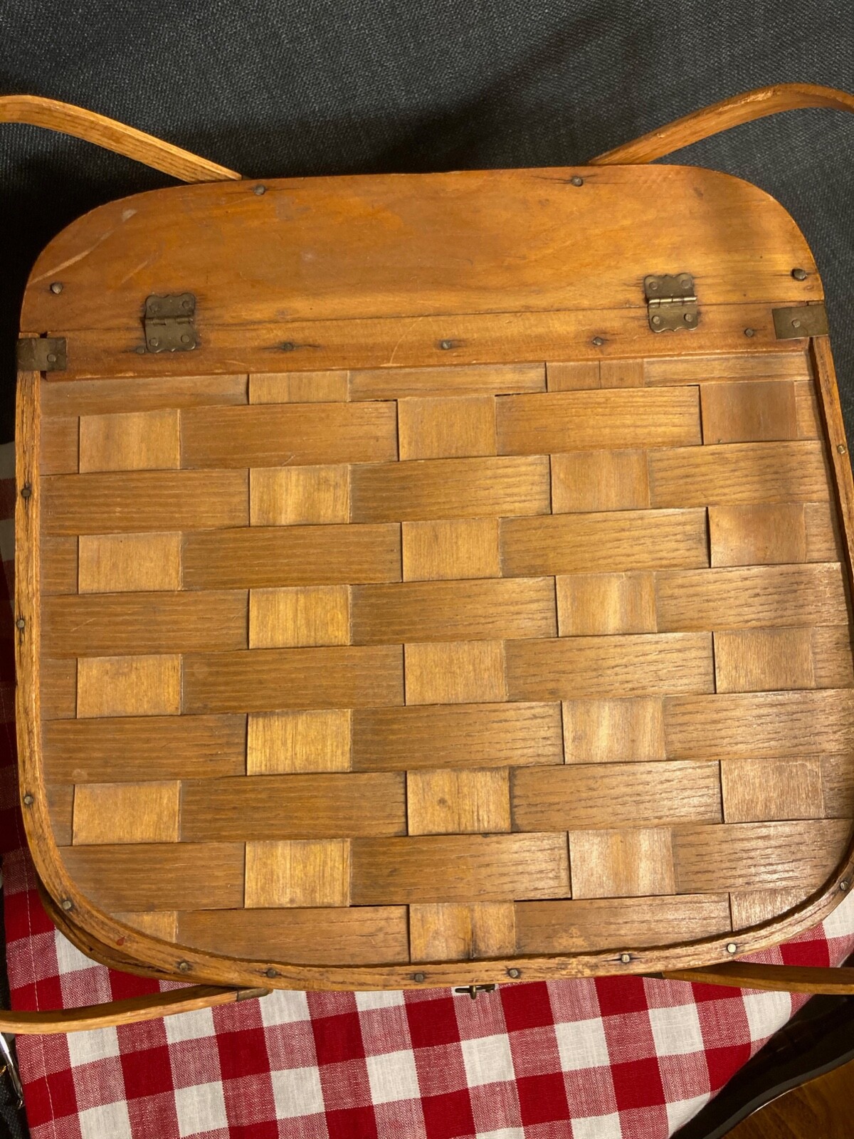 Vintage West Rindge, NH Picnic Basket | eBay