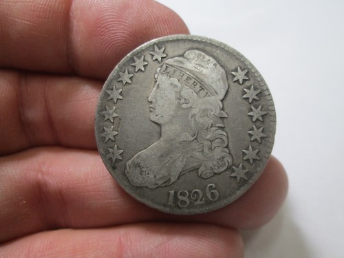1826 BUST SILVER HALF DOLLAR IN FINE CONDITION | eBay