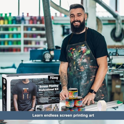 32 Pieces Screen Printing Kit, All-in-One Silk Screen Printing Kit ...
