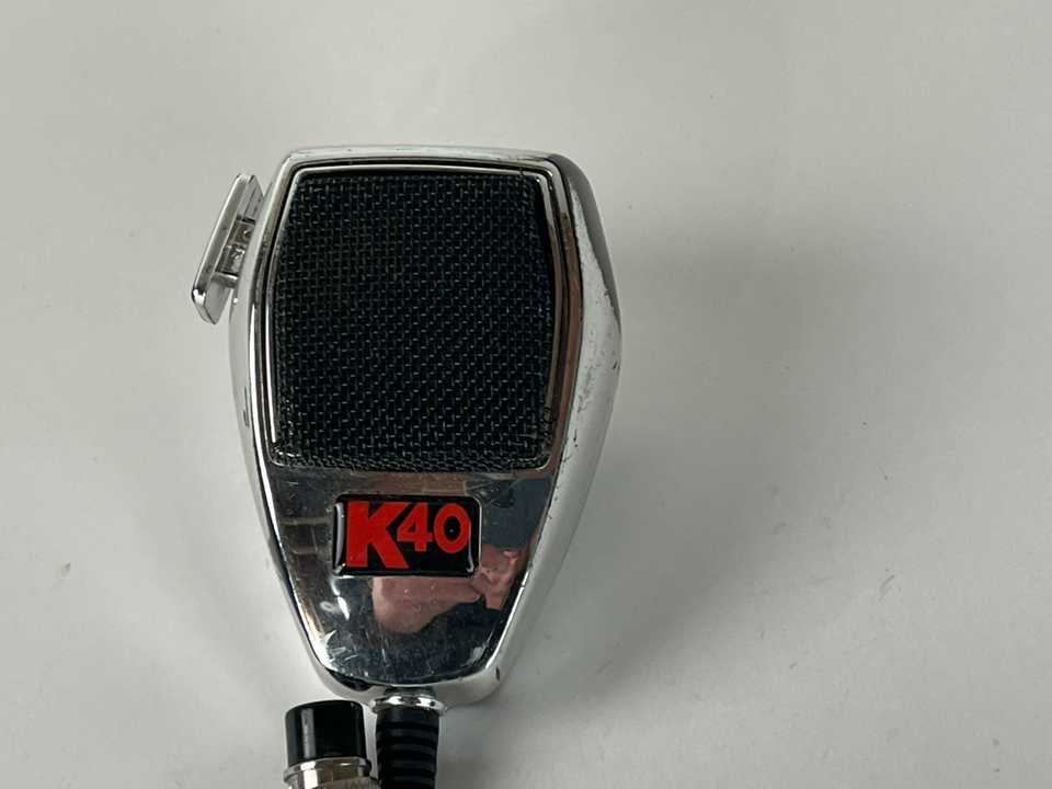 Original K40 4-Pin CB Radio Mic Microphone Citizens Band K 40 chrome | eBay