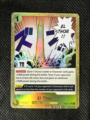El Thor - OP05-114 UC Alt Art - One Piece TCG PRB-01 The Best | eBay