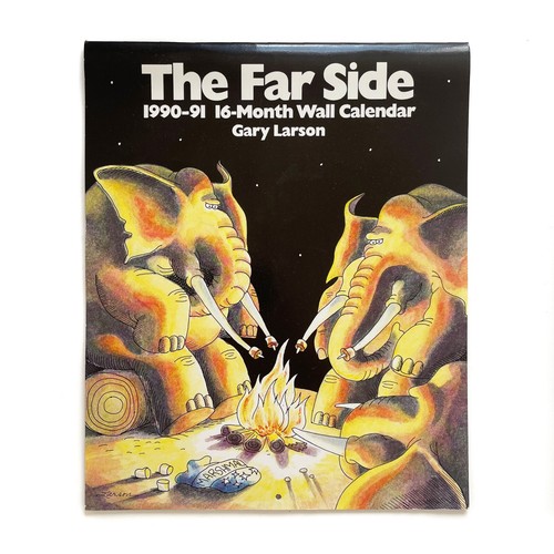 1990-91 THE FAR SIDE 16-Month 24" x 10" Wall Calendar Gary Larson Comic ...