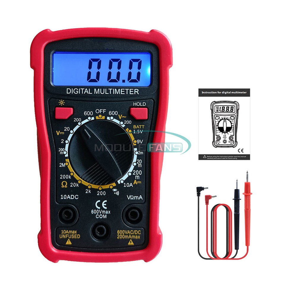 High Precision Digital Multimeter AC DC Voltmeter Ammeter Ohmmeter ...