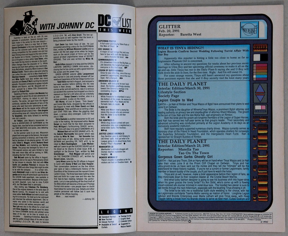 Legion of Super-Heroes #2 Vol 4 - DC Comics - Keith Giffen - Tom & Mary ...