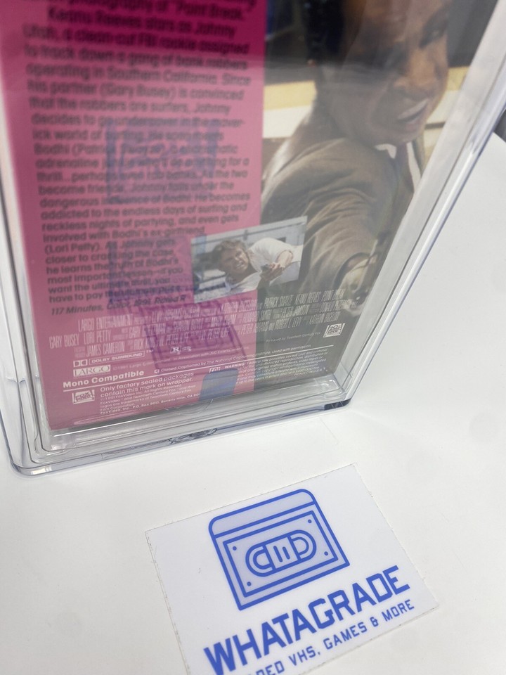 Point Break (VHS, 1991) 💎 Graded 8.5 4.5/5 ⭐️ Rewind Grading 💎 1st ...