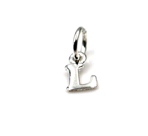 Sterling Silver Capital L Initial Letter Personalized Small Tiny ...