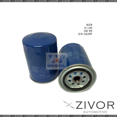 COOPER Oil Filter For Mazda B2500, Bravo 2.5L TD 06/00-11/06 - WZ9 *By ...