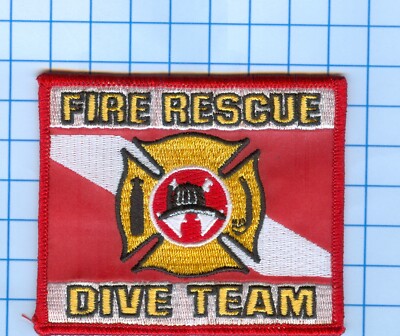 Fire Patch - Fire Rescue Dive Team 4 X 3" | eBay
