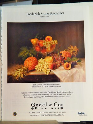 FREDERICK S BATCHELLER / EASTMAN JOHNSON ART PIECES VTG ORIG 2014 ...